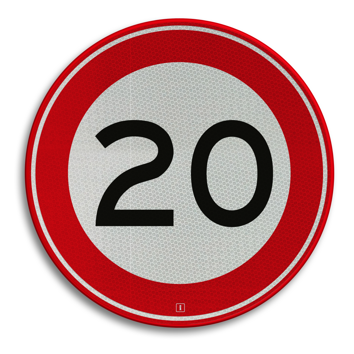 Verkeersbord A01-020 - Maximum snelheid 20 km/h - Snelheid ... Verkeersbord A01-020 - Maximum snelheid 20 km/h - Snelheid ...