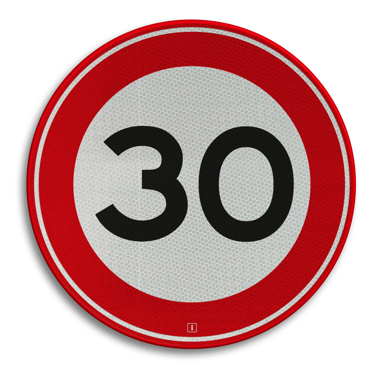 Verkeersbord A01-030 - Maximum snelheid 30 km/h - Snelheid ... Verkeersbord A01-030 - Maximum snelheid 30 km/h - Snelheid ...