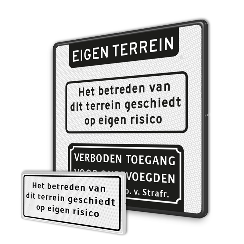 Geen ongewenste bezoekers met verboden toegang borden